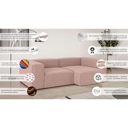 OTTO home Ecksofa &raquo;XL HAILY L-Form, Modularsofa extra tief, Sitztiefe 100/130 cm&laquo; als Modul oder separat verwendbar, f&uuml;r individuelle Zusammenstellung