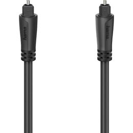 Hama Audio-Kabel &raquo;Audio-Lichtleiter-Kabel, ODT-Stecker (Toslink), 0,75 m ODT-Kabel&laquo; Toslink 75 cm schwarz Geeignet f&uuml;r z.B. Blu.ray-Player und Verst&auml;rker