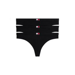 Tommy Hilfiger Underwear Damen String &raquo;3 PACK THONG (EXT.SIZES)&laquo; 3 Stk. basic, elastischer Bund, unifarben schwarz XL (42/44), 3 Stk.