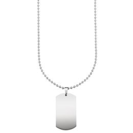 Bruno Banani Herren Edelstahlkette &raquo;Schmuck Geschenk Halskette Dog Tag Kugelkette&laquo; silber