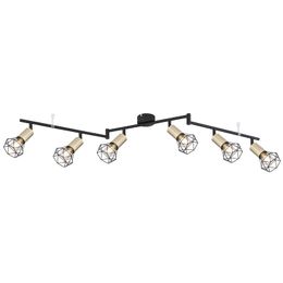 Globo LIGHTING Deckenstrahler &raquo;XARA I&laquo; E14 1 Stk. Spot Deckenspot Flur Schlafzimmer Wohnzimmer schwarz