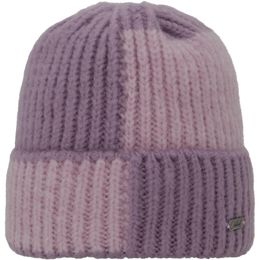 Chillouts Unisex Chillouts Strickm&uuml;tze &raquo;Hat&laquo; Grober Rippenstrick, zweifarbig lila