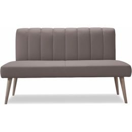 exxpo - sofa fashion Sitzbank &raquo;Costa, moderne R&uuml;ckensteppung, bequem und elegant, hoher Holzfu&szlig;&laquo; hochwertige Detailverarbeitung, Frei im Raum stellbar