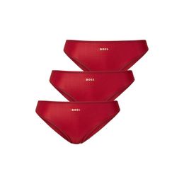 BOSS Kinder BOSS Slip Packung, 3 Stk. mit Logoschriftzug rot XS, 3 Stk.