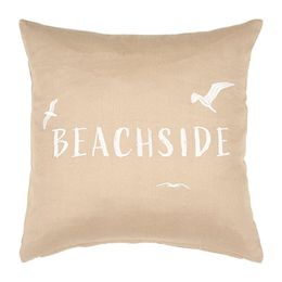 Pad Dekokissen &raquo;BEACHSIDE&laquo; Made in Europe, Kissenh&uuml;lle ohne F&uuml;llung, 1 St&uuml;ck beige Baumwolle
