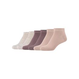 Camano Damen Kurzsocken &raquo;silky touch&laquo; 6 Stk. tlg. mit hautfreundlichem Gewebe rosa 35-38