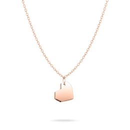 Liebeskind Berlin Damen Kette mit Anh&auml;nger &raquo;Schmuck Edelstahl Urban Heart Herz&laquo; rosa