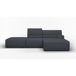 Egoitaliano Ecksofa &raquo;Babouche, Designsofa mit au&szlig;ergew&ouml;hnlichem Sitzkomfort zum Wohlf&uuml;hlen&laquo; grau 100% Polyester. Wasserabweisende Mikrofaser.