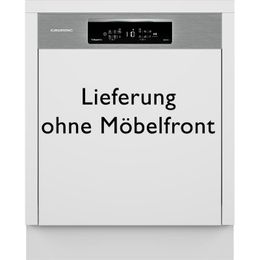 Grundig vollintegrierbarer Geschirrsp&uuml;ler &raquo;GNVP4410DW 7637691677&laquo; 14 Ma&szlig;gedecke seitlicher Statusindikator silber FastTrack 45