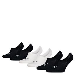 Puma Damen Puma F&uuml;&szlig;linge &raquo;Puma UNISEX FOOTIE HIGHCUT 6P ECOM&laquo; 6 Paar, Mit eingestricktem Logo schwarz-wei&szlig; 43-46
