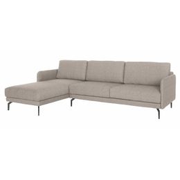 Creation BY ROLF BENZ Ecksofa &raquo;CR.450, Designecksofa, L-Form&laquo; Armlehne sehr schmal, Breite 274 cm, Alugussfu&szlig; Umbragrau bunt Chenille COCO (72% 