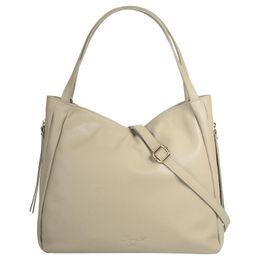 Samantha Look Damen Umh&auml;ngetasche echt Leder, Made in Italy beige