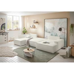 OTTO home Wohnlandschaft &raquo;FINNLEY U-Form XXL 329 cm - OTTO. Verl&auml;ssliche Qualit&auml;t.&laquo; Schlafsofa, Bettkasten, in Boucl&eacute;, Struktur fein und Mega Cord 