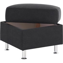 Sit & More sit&more Hocker &raquo;Cardoso&laquo; schwarz Luxus-Microfaser (90% Polyester, 10% Polyamid);Flachgewebe (100% Polyester);Struktur (100% Polyester)