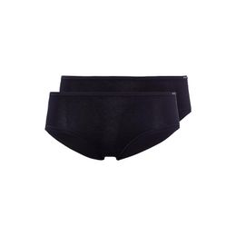 Skiny Damen Panty &raquo;Cotton Advantage&laquo; 2er Pack, bequem, flaches Gummi, h&uuml;fthoch, Baumwollmix schwarz 44