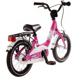 Bachtenkirch Kinderfahrrad &raquo;14" Baxi - pink&laquo; 1 Gang ohne Schaltung Packung, Alu Kinderfahrrad mit Vollausstattung, erh&auml;ltlich in 14/16/18 Zoll rosa Kinderfahrrad