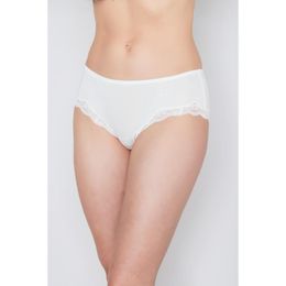 JOOP! Damen JOOP! Panty &raquo;Pure&laquo; mit charmanten Spitzendetails wei&szlig; 42