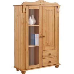 Home Affaire Highboard &raquo;Adele&laquo; Stauraumschrank, 2-t&uuml;rig, H&ouml;he 135 cm, aus massiver Kiefer, FSC beige