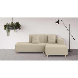 OTTO home Ecksofa &raquo;Suyala&laquo; L-Form mit Hocker grau 100% Polyester