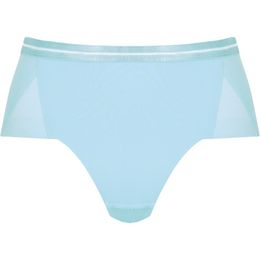 Naturana Damen Panty &raquo;The Monday&laquo; -, 1 Stk. mit T&uuml;lleins&auml;tzen, h&uuml;fthoch geschnitten, weich, bequem, elastisch blau 36, 1 Stk.