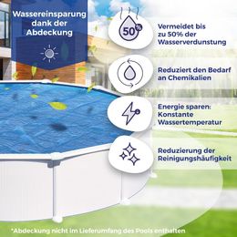 GRE Pool-Abdeckplane &raquo;Sommerabdeckplane&laquo; f&uuml;r Stahlwandpools blau Polyethylen (PE)
