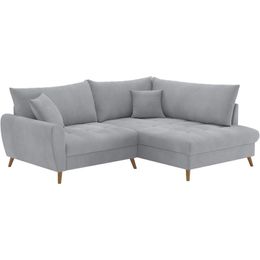Ecksofa &raquo;Blackburn II, L-Form&laquo; Mit Kaltschaumpolsterung bis 140 kg belastbar grau Memphis (Grundgewebe - 100% Polyester; Nutzschicht- 90% Polyester / 