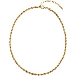Firetti Damen Collier &raquo;Schmuck Geschenk Halsschmuck Halskette Kordelkette&laquo; Made in Germany gold