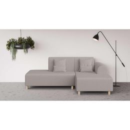 OTTO home Ecksofa &raquo;Suyala&laquo; L-Form mit Hocker grau 100% Polyester