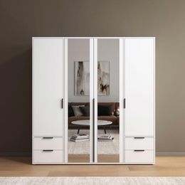 Rauch Dreht&uuml;renschrank &raquo;Kleiderschrank Schrank Garderobe W&auml;scheschrank NAGATA mit Spiegel&laquo; in 3 verschiedenen Ausstattungen BASIC/CLASSIC/PREMIUM, und