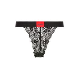 Hugo Damen Hugo Slip &raquo;BRIEF LACE&laquo; mit Logobund schwarz XL