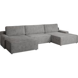 Trendmanufaktur Wohnlandschaft &raquo;Challenge, Schlafsofa mit Bettkasten, Couch in U-Form, Breite 333 cm&laquo; XXL Sofa mit Bettkasten & Schlaffunktion, auch 