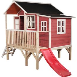 EXIT Spielturm &raquo;Loft 350&laquo; BxTxH: 280x200x225 cm rot Holz