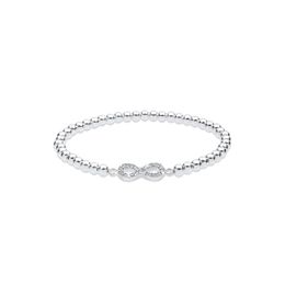 Elli Damen Armband &raquo;Infinity Wei&szlig; 925 Sterling Silber, mit Kristallen von Swarovski &laquo; wei&szlig;