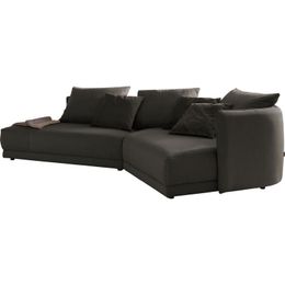 designwerk Ecksofa &raquo;New York L-Form, anmutendes Designsofa&laquo; mit moderner R&ung im R&uuml;cken gr&uuml;n 100% Polyester