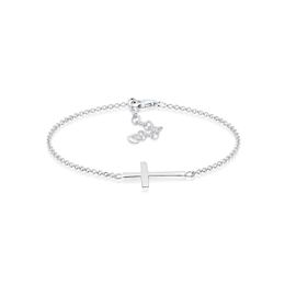 Elli Damen Armband &raquo;Kreuz Horizontal Schlicht 925 Silber&laquo; silber