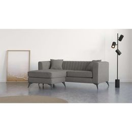 Home Affaire Ecksofa &raquo;MATTHEW L-Form ideal f&uuml;r kleine R&auml;ume, Ma&szlig;e B/T/H: 201/162/74 cm&laquo; elegantes Designsofa, feine Steppung im R&uuml;cken, incl. 