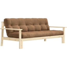 Karup Design Schlafsofa &raquo;Unwind&laquo; Mit Holzstruktur, inkl. Futonmatratze, Liegefl&auml;che 130x190 cm braun