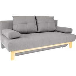 Alina Schlafsofa &raquo;Ama&laquo; mit Bettfunktion und Stauraum Struktur fein TCM (100% Polyester)