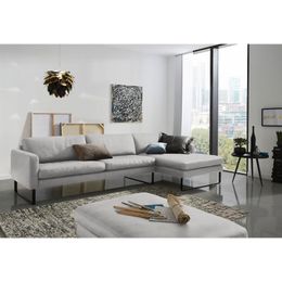 3C Candy Ecksofa &raquo;Aidan modernes Sofa in aktueller Formensprache, bequem, L-Form&laquo; eleganter Stil mit hohem Sitzkomfort, auch mit Lederbezug grau 59, 7