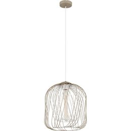 Globo LIGHTING H&auml;ngeleuchte &raquo;DICHTI&laquo; E27 1 Stk. H&auml;ngelampe/Pendelleuchte/Esszimmer/Wohnzimmer/Esstisch beige