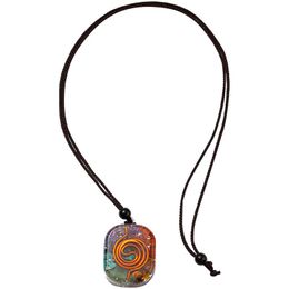 Firetti Herren Kette mit Anh&auml;nger &raquo;Schmuck Geschenk Halsschmuck Halskette Chakra&laquo; Made in Germany - mit Edelstein bunt