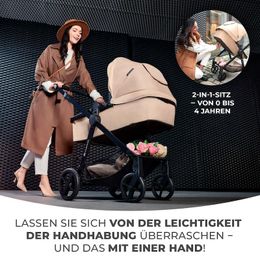 Kinderkraft Kombi-Kinderwagen &raquo;NEWLY 3IN1 MINK PRO&laquo; 22 kg beige Kombi-Kinderwagen