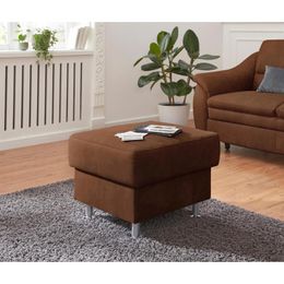 Sit & More sit&more Hocker &raquo;Cardoso&laquo; braun Luxus-Microfaser 2 (100% Polyester);Luxus-Microfaser ALTARA NUBUCK (100% Polyester);Luxus-Microfaser 1 (100% Polyester