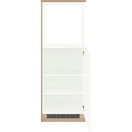 KOCHSTATION Backofenumbauschrank &raquo;KS-Virginia&laquo; 165 cm hoch, 60 cm breit, Nische f&uuml;r Ofen B/H/T: 56/59/55 cm, 1 T&uuml;r beige Holzwerkstoff