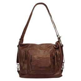 Forty Damen forty&deg; Cityrucksack echt Leder, Made in Italy braun B/H/T: 40cm x 33cm x 18cm, onesize