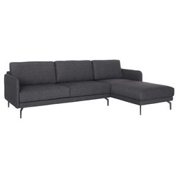 Creation BY ROLF BENZ Ecksofa &raquo;CR.450, Designecksofa, L-Form&laquo; Armlehne sehr schmal, Breite 274 cm, Alugussfu&szlig; Umbragrau schwarz Chenille COCO (72% 