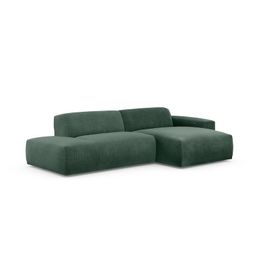 Trendmanufaktur Ecksofa &raquo;Braga, mit hochwertigem Kaltschaum, L-Form, in Cord erh&auml;ltlich&laquo; modernes Sofa, Couch mit hohem Sitzkomfort, 275/72/160 cm (B/
