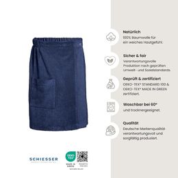 Schiesser Sarong &raquo;Saunakilt Turin f&uuml;r Herren in angesagter Reiskornoptik&laquo; Frottier