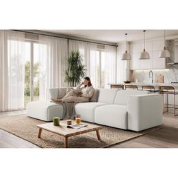 RAUM.ID Ecksofa &raquo;Merid L-Form, B: 295 cm - OTTO. Verl&auml;ssliche Qualit&auml;t.&laquo; jederzeit durch Module erweiterbar beige Struktur fein (100% Polyester);