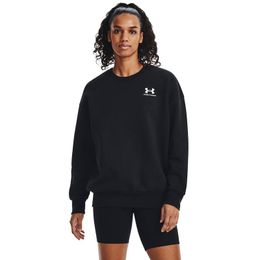 Under Armour Damen Sweatshirt &raquo;UA ICON FLEECE OS CREW&laquo;, 1 Stk. f&uuml;r Sportmode, mit Rundhalsausschnitt, aus Baumwolle und Polyester wei&szlig; XL